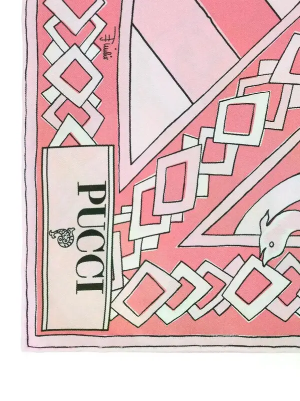 Emilio Pucci Geometric-print Silk Scarf