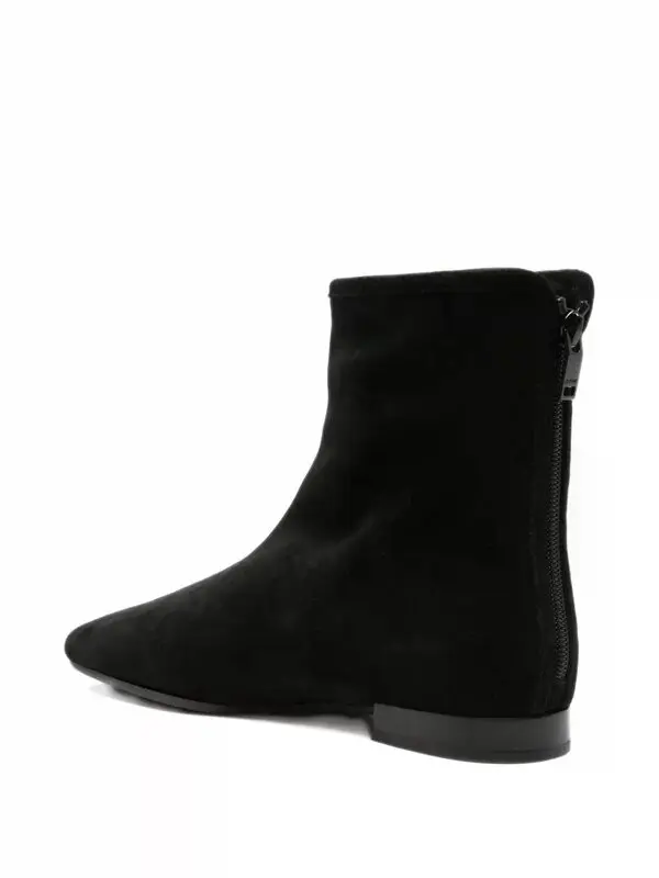 TOTEME Suede Rear-zip Ankle Boots