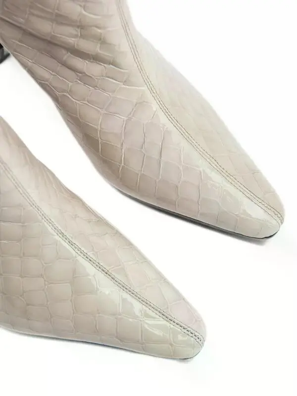 By Far Stevie 42 Crocodile-embossed Boots