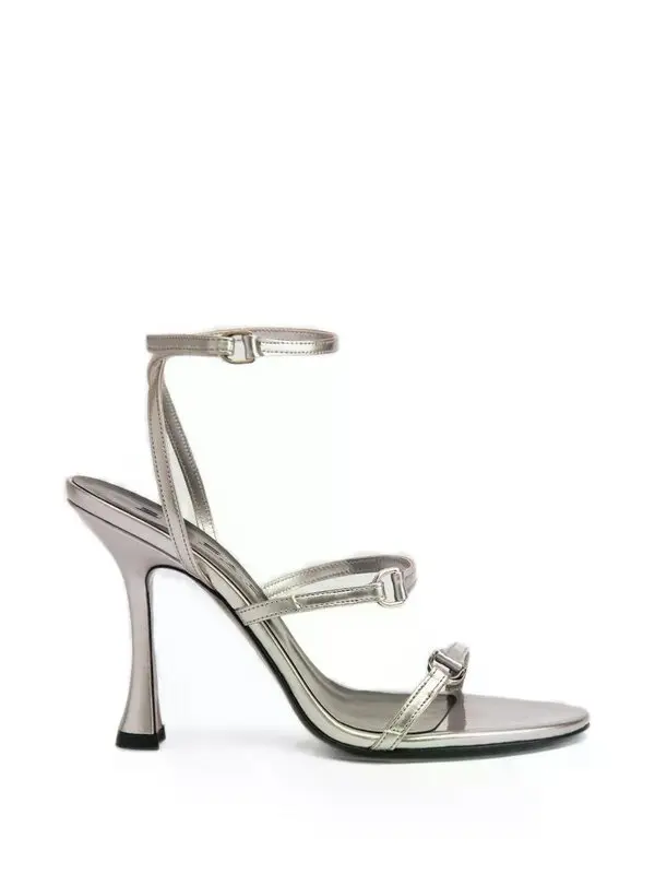 By Far Gala Metallic Sandals