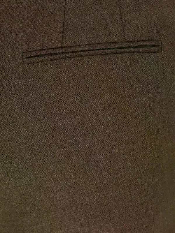 CRUNA Pleated Straight-leg Trousers