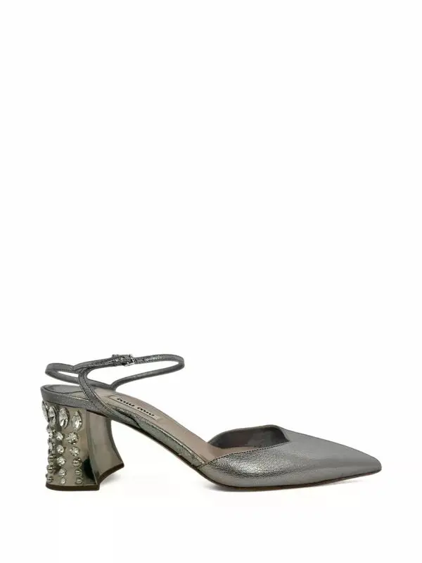 Miu Miu 2010s Jewel-embellished Slingback Pumps