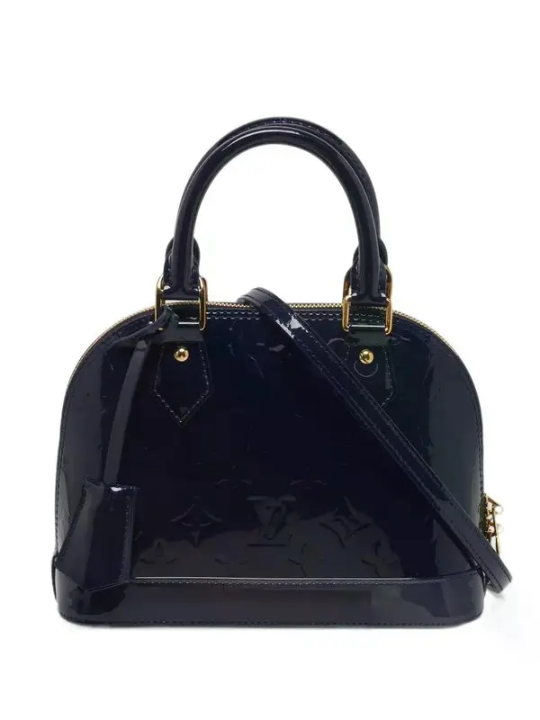 LOUIS VUITTON Bb Alma Monogram Vernis Tote Bag
