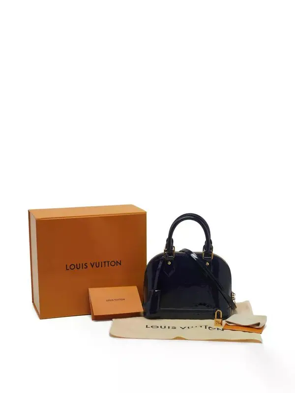LOUIS VUITTON Bb Alma Monogram Vernis Tote Bag