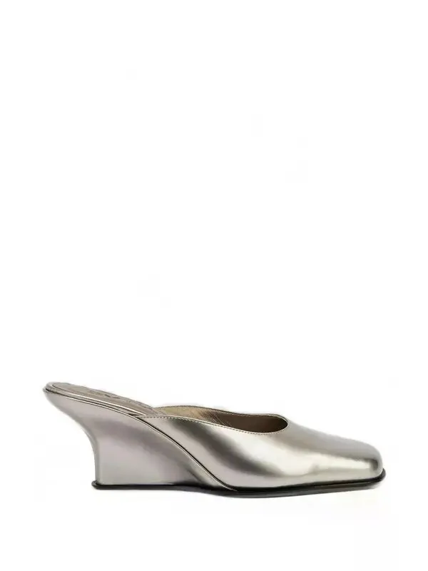By Far Caroo Sculpted-wedge Mules