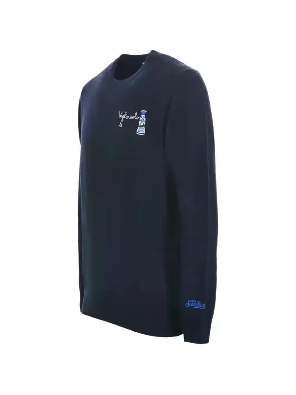 MC2 SAINT BARTH Heron Light Embroidered Crew-neck Sweater