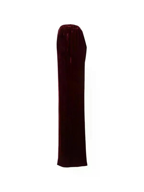 Antonelli Firenze Velvet-effect Wide-leg Trousers