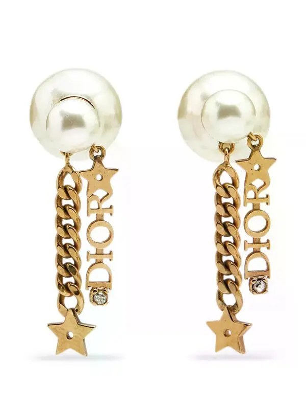 Dior Tribales Star Drop Earrings - Gold