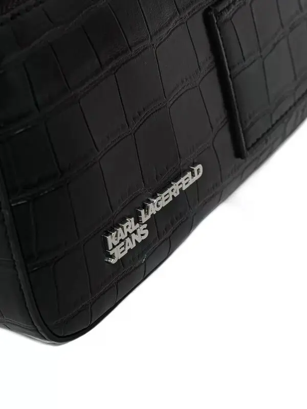 Karl Lagerfeld Crocodile-effect Clutch Bag