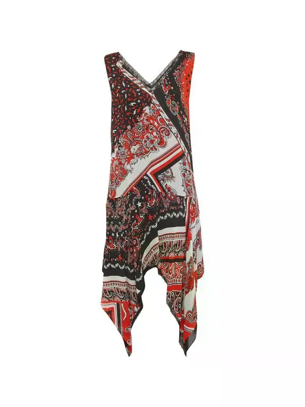 Just Cavalli Asymmetric Printed Mini Dress