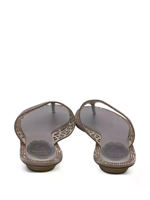 Rene Caovilla 2010s Crystal-embellished Thong Sandals