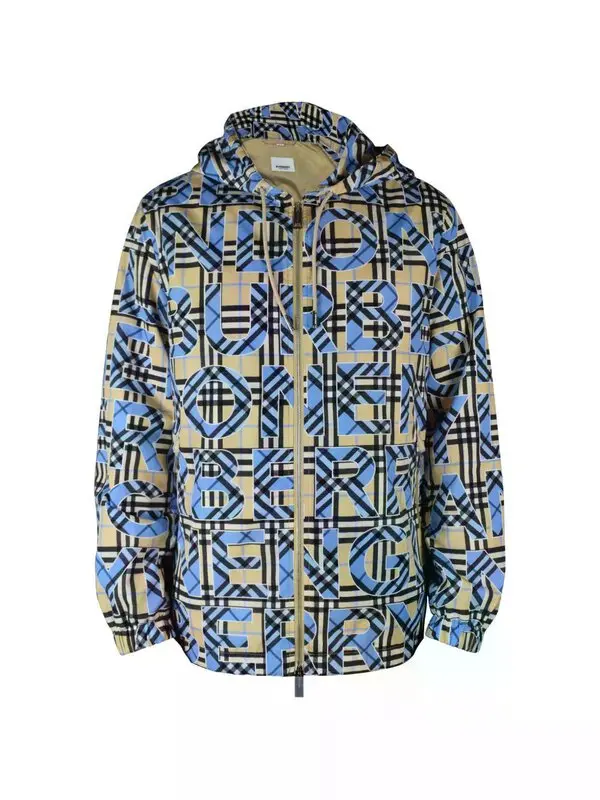 Burberry Logo-print Hooded Jacket - Neutrals
