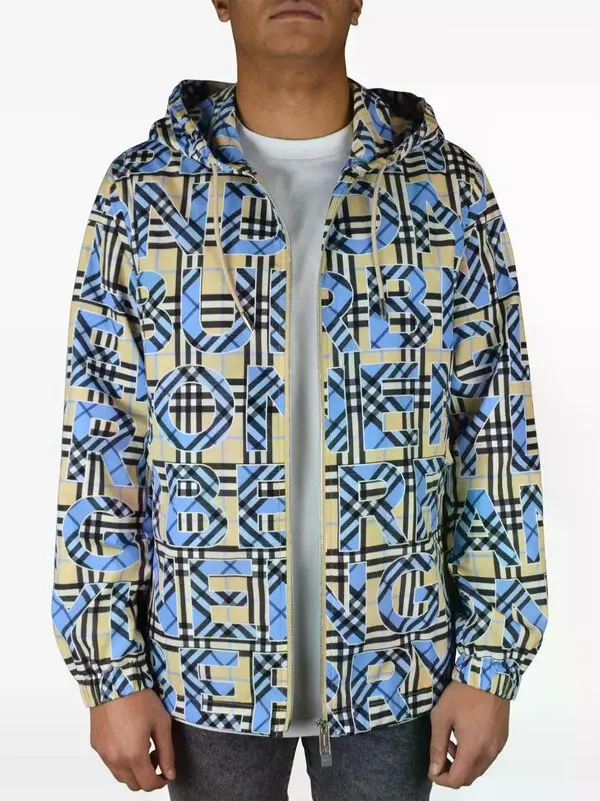 Burberry Logo-print Hooded Jacket - Neutrals