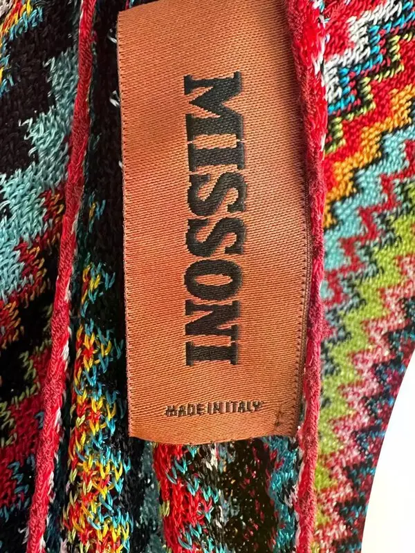 Missoni 2010s Patterned Fringed Sweater