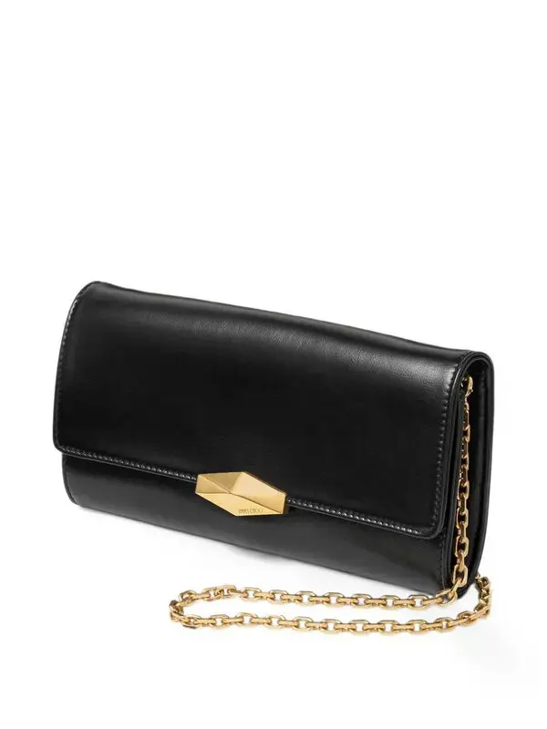 JIMMY CHOO Cinch Leather Clutch Bag