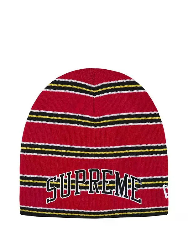 Supreme X New Era Striped Beanie Hat