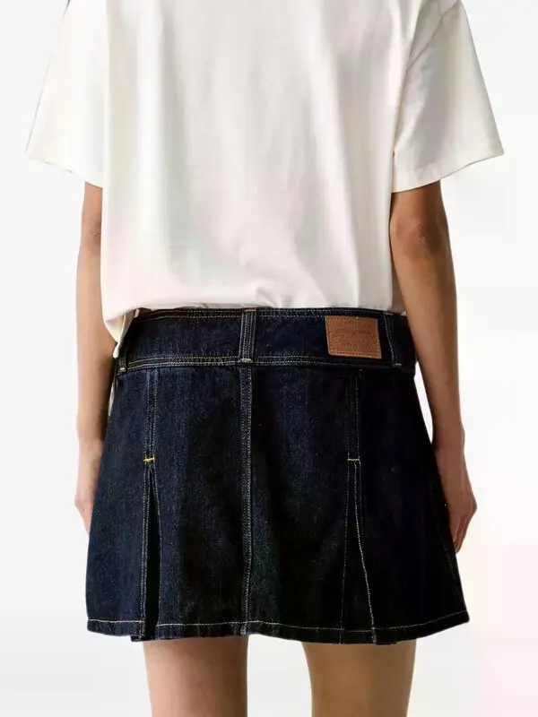LEVI'S Inverted-pleat Denim Mini Skirt