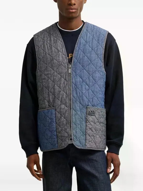 Barbour X A.p.c Quilted Panelled Gilet