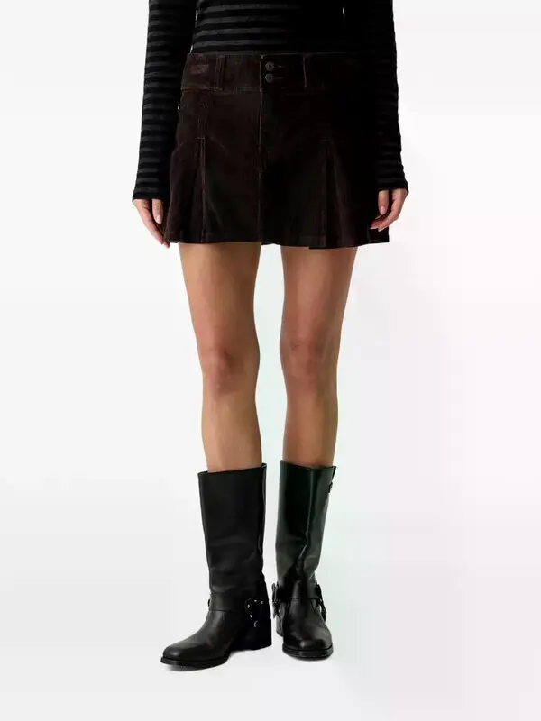 LEVI'S Inverted-pleat Corduroy Mini Skirt