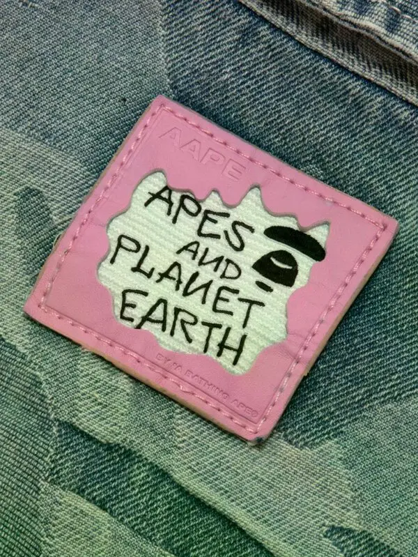 AAPE BY *A BATHING APE Camouflage-pattern Denim Shirt