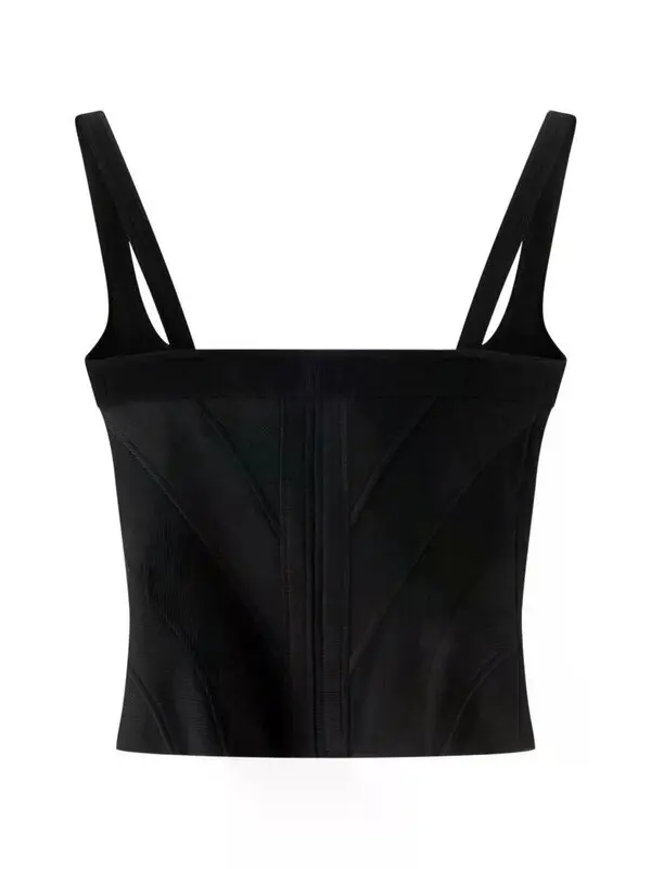 GIOVANNI BEDIN Ribbed-knit Crop Top