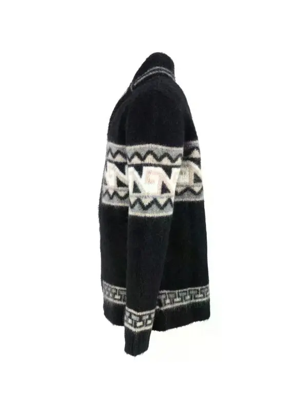 BORGO ASOLO Geometric-pattern Shawl-collar Jacket