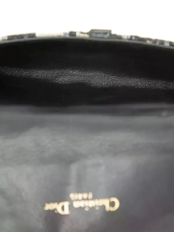 Dior 2020 Nano Oblique Canvas Saddle Chain Pouch Crossbody Bag