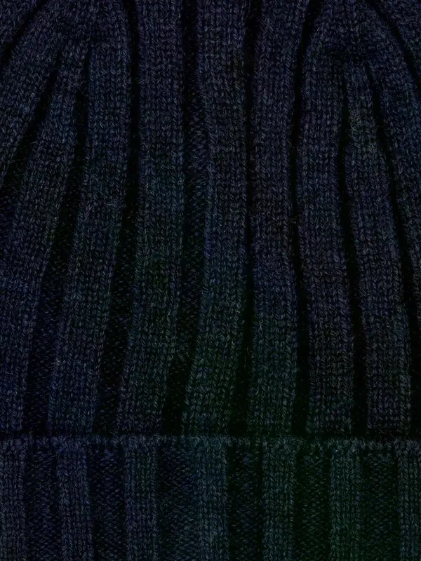 LORENZONI Ribbed-knit Cashmere Beanie Hat