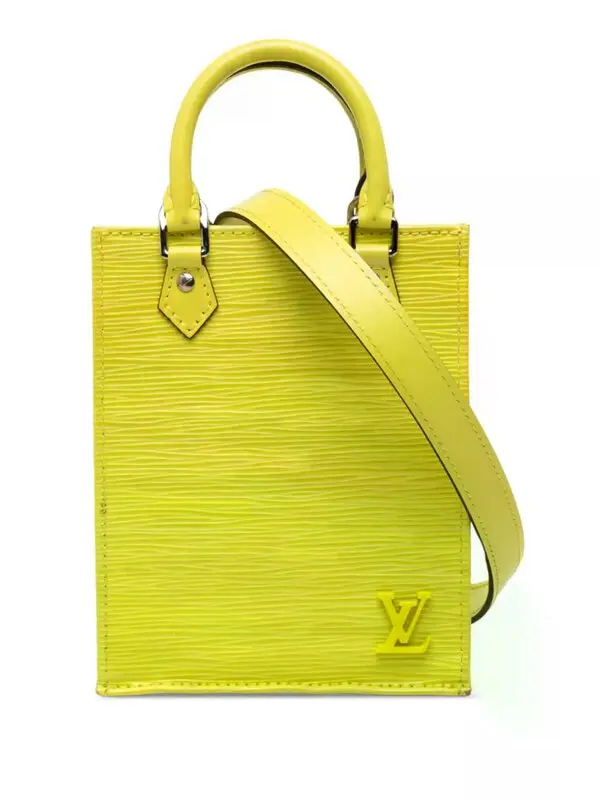 LOUIS VUITTON 2020 Epi Petit Sac Plat Satchel