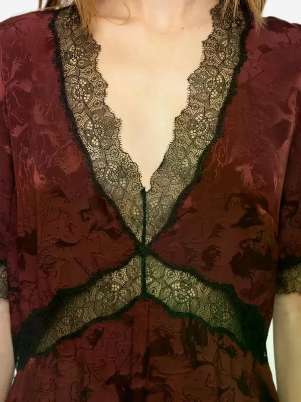Zadig&Voltaire Redoxal Dress Silk - Red