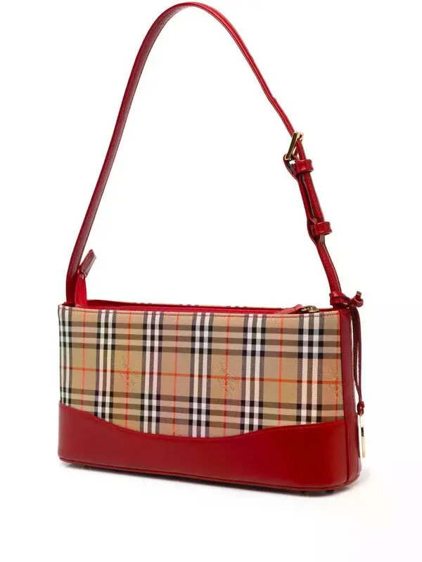 Burberry 2000-2017 Haymarket Check Canvas Shoulder Bag - Neutrals