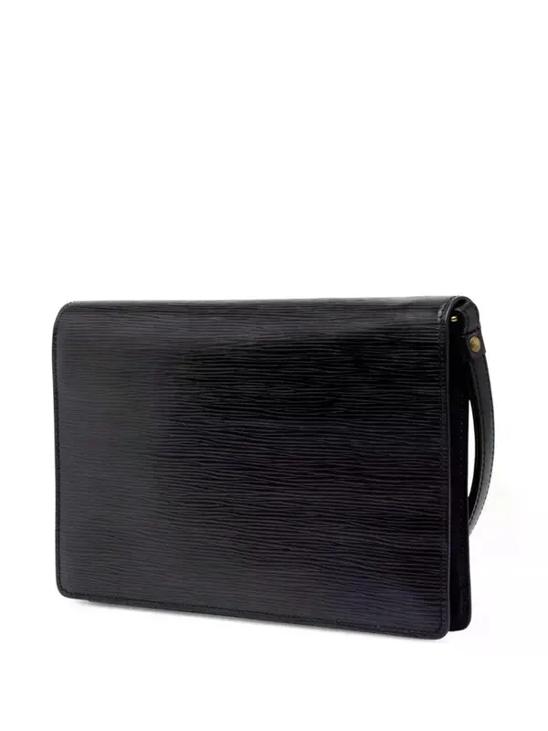 LOUIS VUITTON 1991 Epi Pochette Sellier Dragonne Clutch Bag