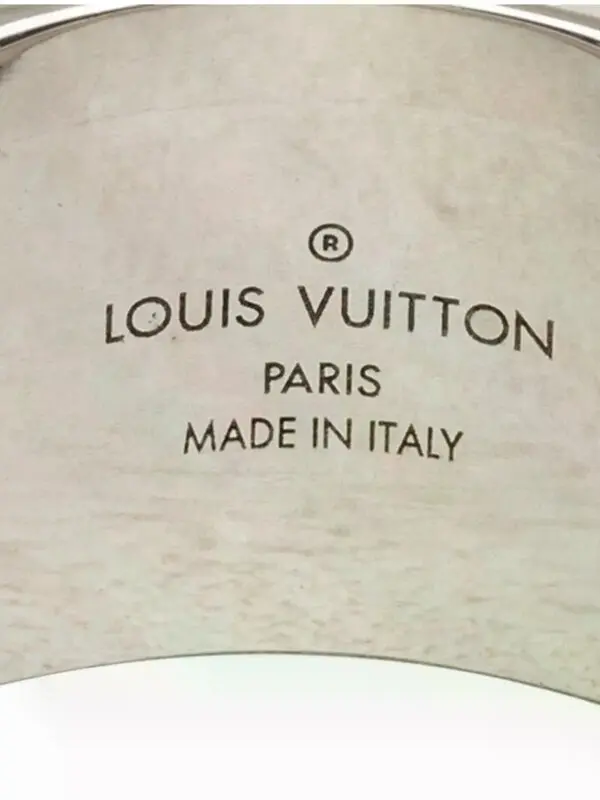 LOUIS VUITTON 2019 Brass Monogram Signet Ring L Costume Ring