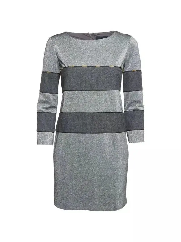Roberto Cavalli Metallic-effect Mini Dress - Silver