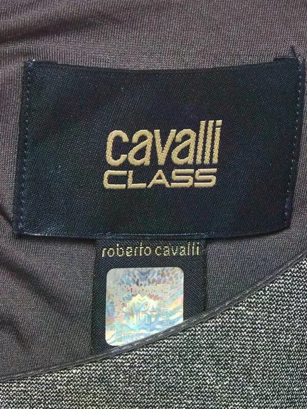 Roberto Cavalli Metallic-effect Mini Dress