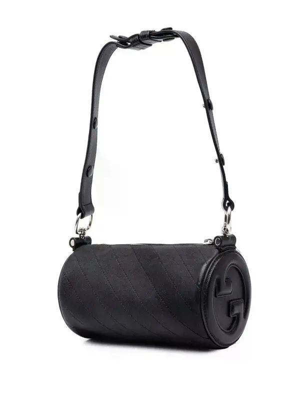 Gucci 2016-2026 Mini Leather Blondie Barrel Shoulder Bag - Black