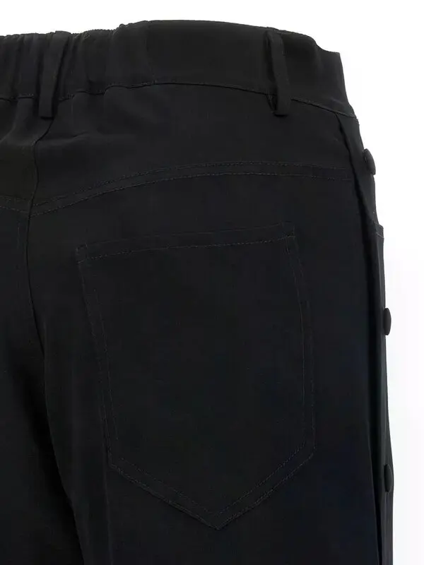 DI.LA3 PARI' Button-detail Wide-leg Trousers