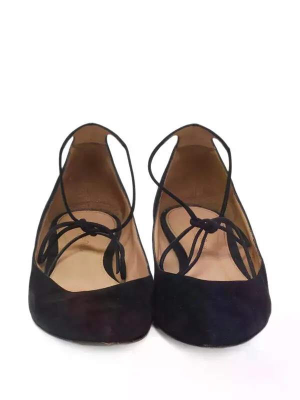 GIANVITO ROSSI Femi Tie-detail Ballet Flats