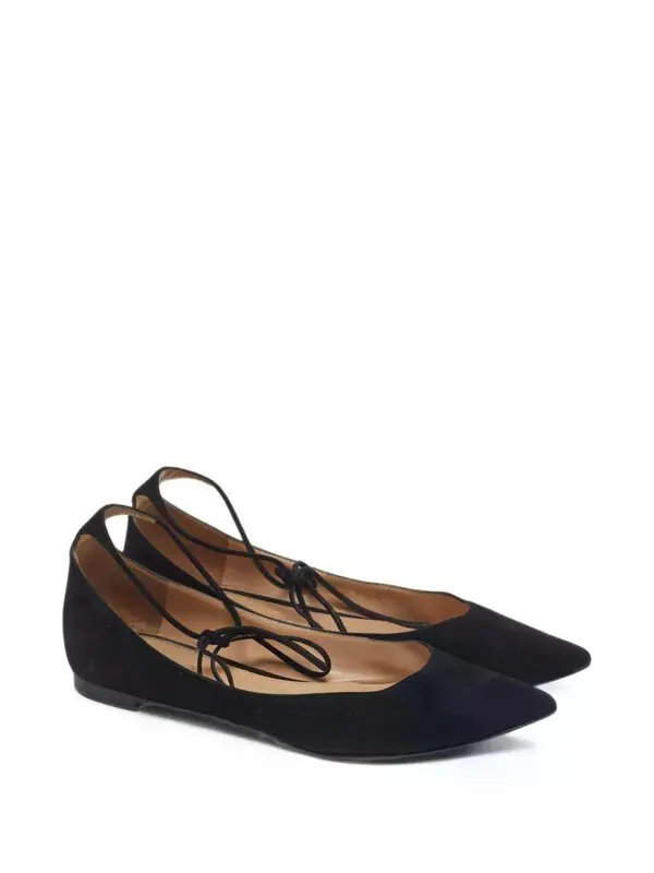 GIANVITO ROSSI Femi Tie-detail Ballet Flats