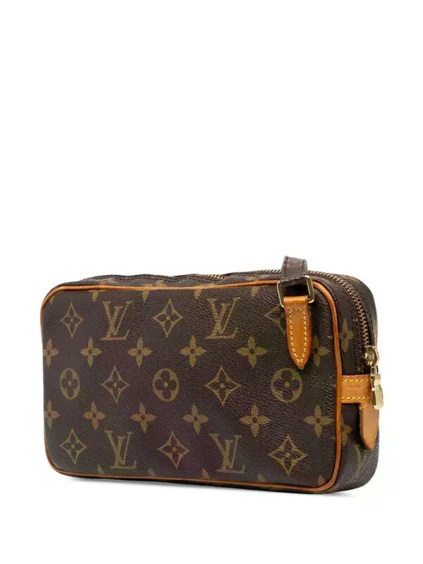 LOUIS VUITTON 1998 Monogram Pochette Marly Bandouliere Crossbody Bag - Brown