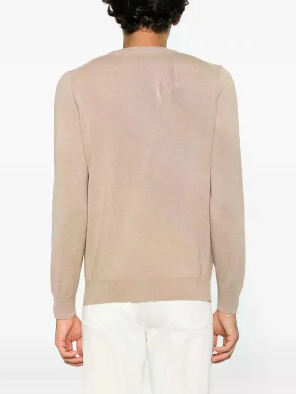 KANGRA Fine-knit Crew-neck Sweater