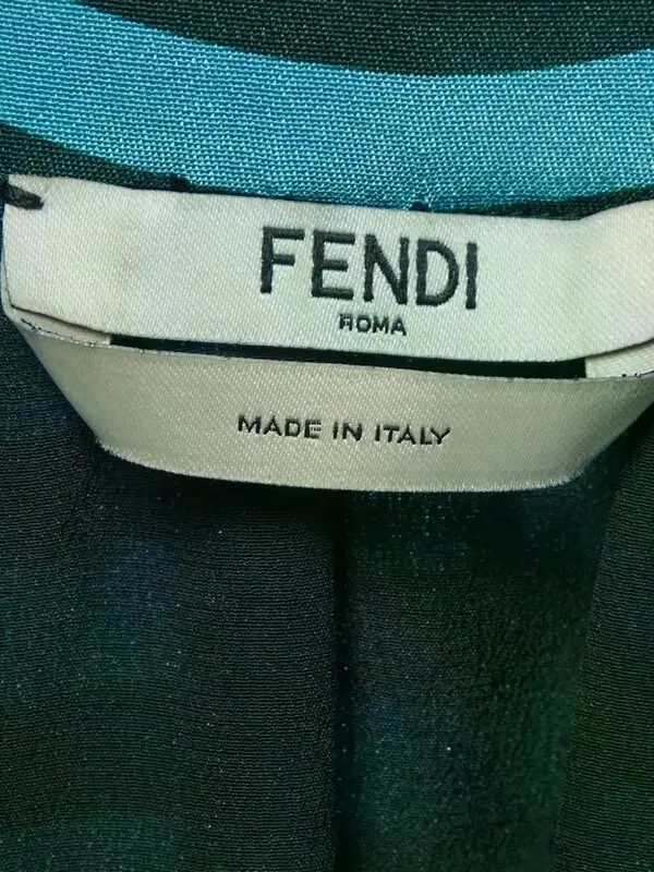 Fendi Wave-striped Midi Dress