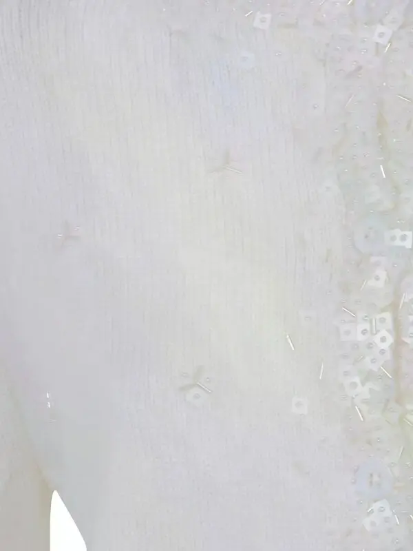 SEMICOUTURE Gipsy Sequin-embellished Bead-detail Cardigan