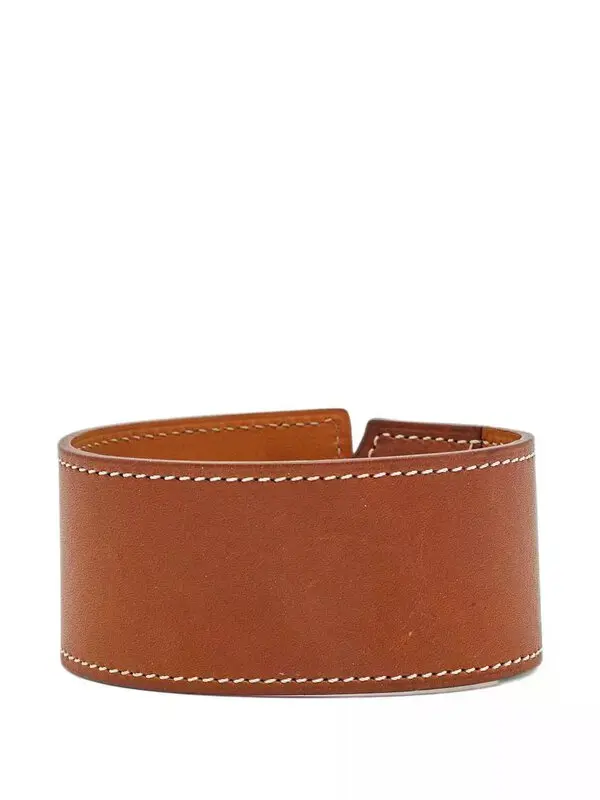 Hermès Wide Étrivière Bracelet - Brown