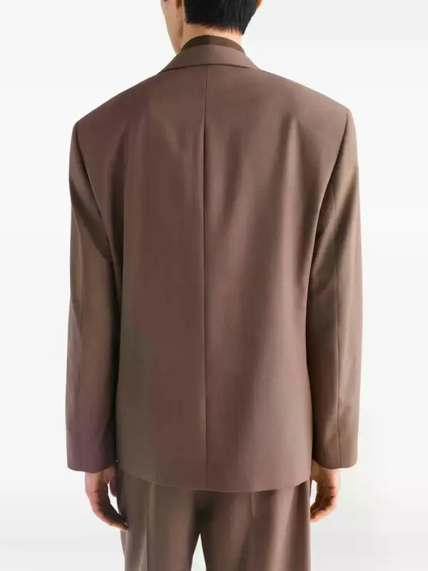 LEMAIRE Double-breasted Jacket In Tropical Wool Blend