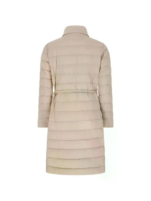 MOORER Belted Quilted Coat