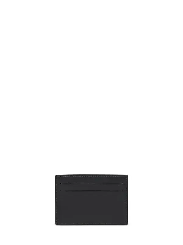 Fendi Black Slim Squared Ff Card Holder