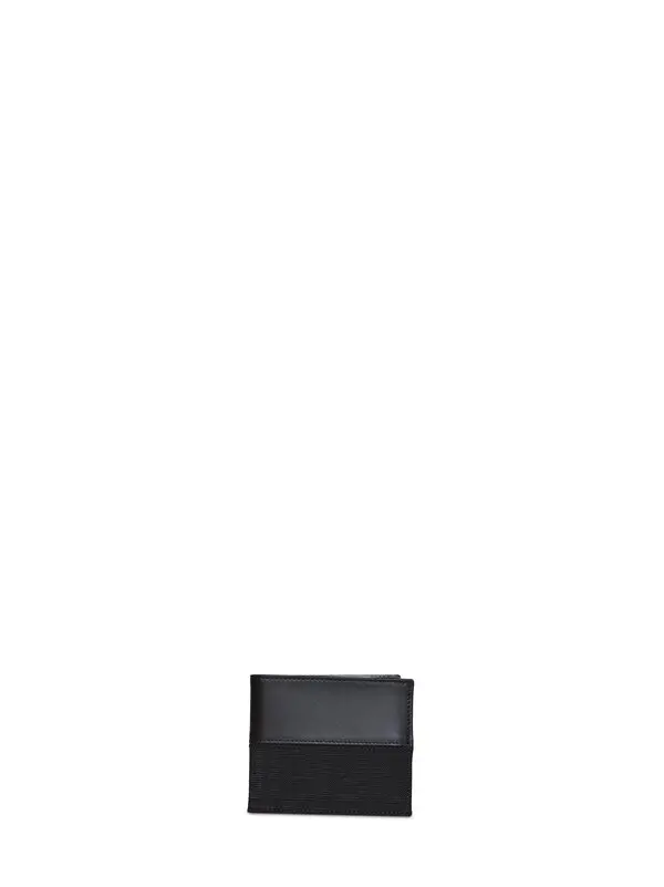 Fendi Black Ff Jacquard Bi-fold Wallet