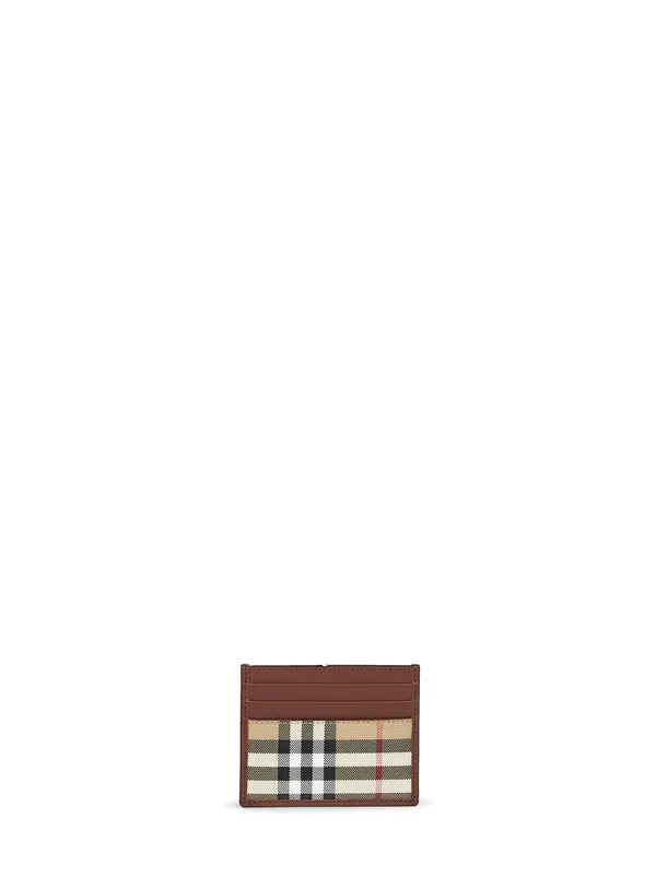 Burberry Archive Beige Check Credit Card Holder - Multicolor