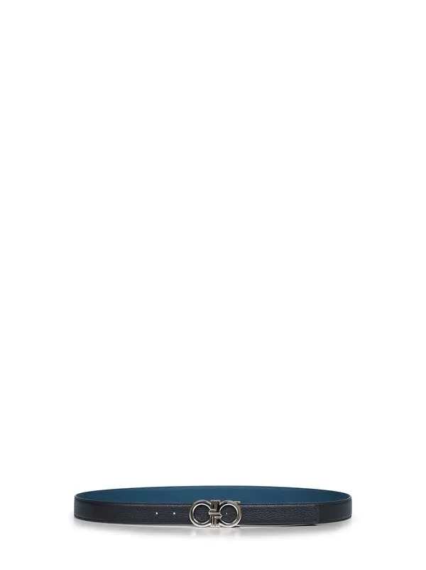 FERRAGAMO Two-tone Gancini Reversible Belt - Multicolor